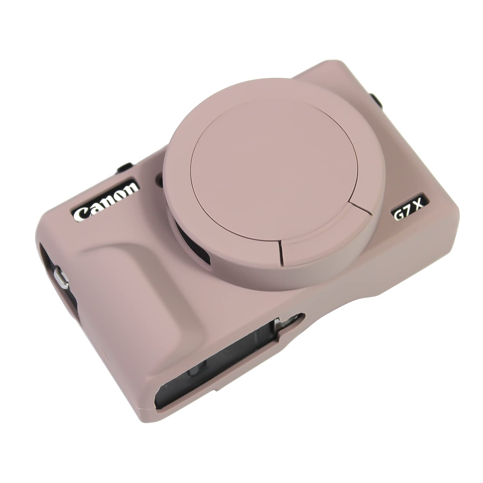 Easy Hood Case for Canon Powershot G7 X Mark III Digital Camera, Soft Silicone Protective Cover with Removable Lens Cover for Canon Powershot G7X Mark III DSLR Camera (Tiffany Pink)
