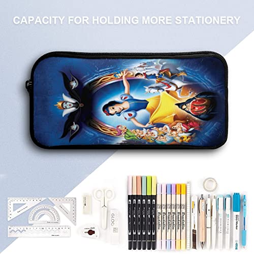oqatdsn Sn-ow White And The Seven Dw-arfs Backpack Teen Boys And Girls with Lunch Box Pencil Case 3 in 1