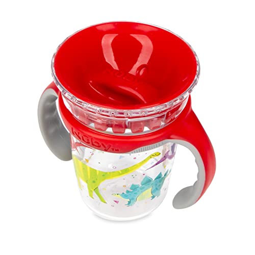 Nuby 2-Handle 360 8 oz Tritan cup, Colors/Prints May Vary