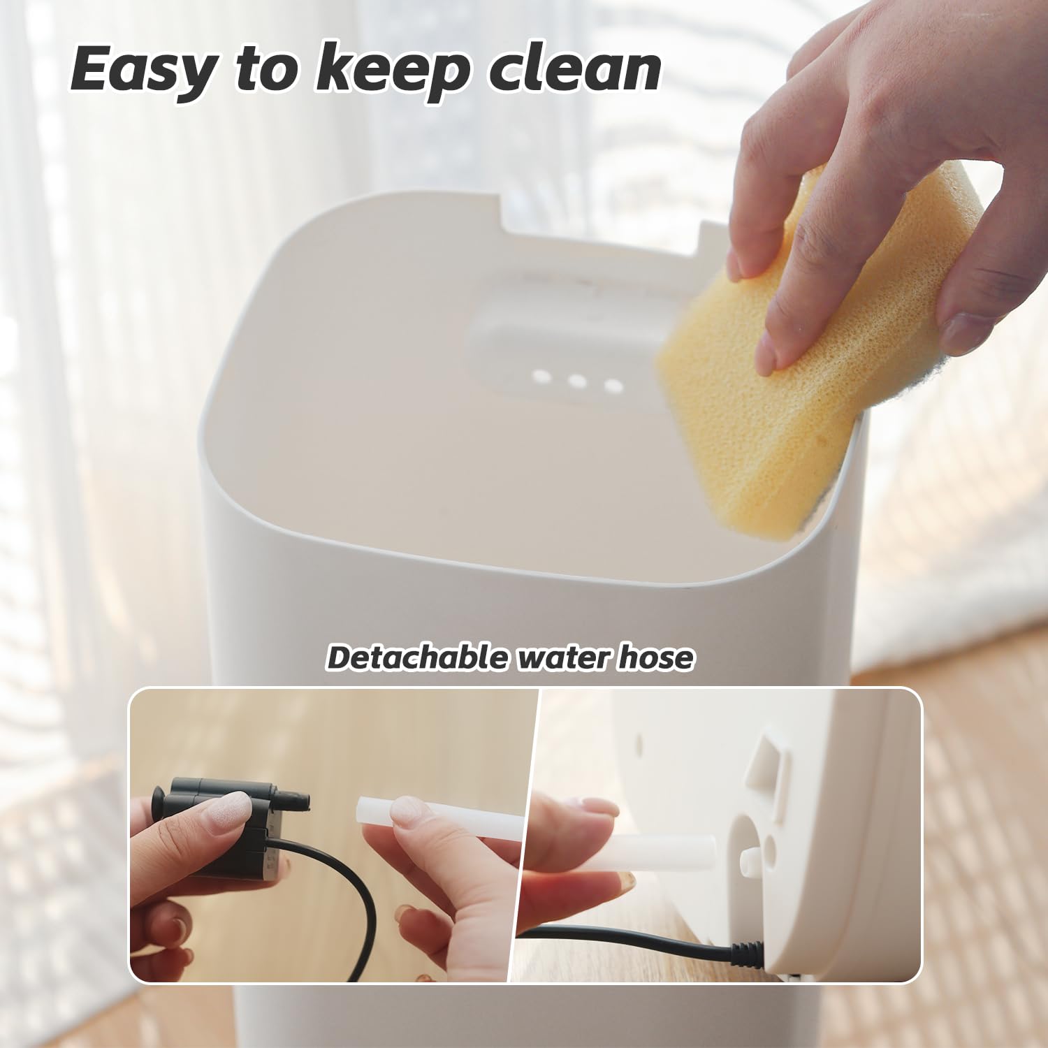 Humidifier Large Room, 2.3Gal/9L Plants Humidifiers for Bedroom with with Timer, 360°Nozzle, Room Cool Mist Humidifier with Aroma Box, School, Office, Warehouse