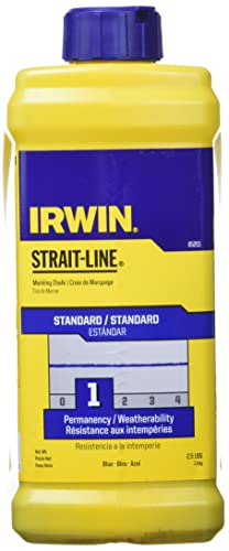 IRWIN Tools STRAIT-LINE 65201 Standard Marking Chalk, 2.5-pound, Blue (65201)