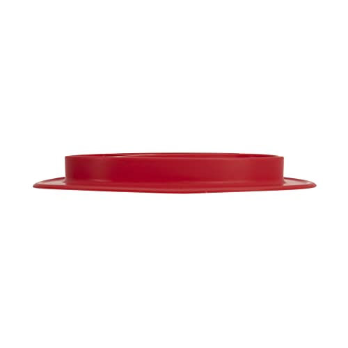 Nuby Silicone Sure Grip Miracle Mat, Fits Most High Chairs, 6 M+, Red
