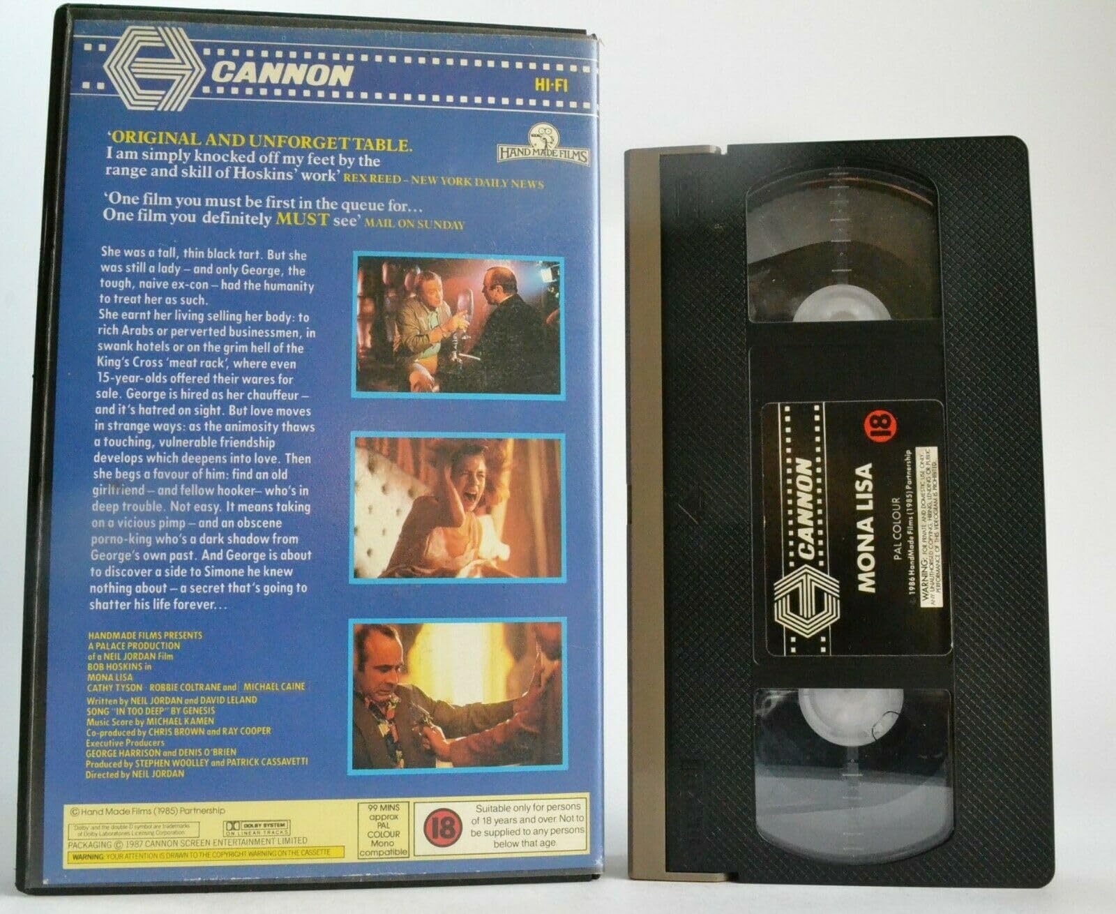 Mona Lisa (1986): Doomed Romantic Drama - Bob Hoskins / Michael Caine - Pal VHS
