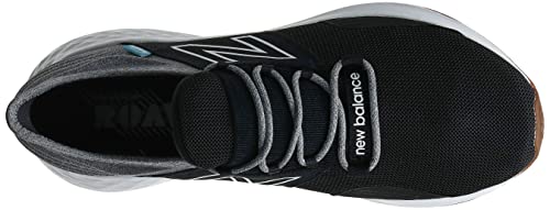 New Balance Men's Fresh Foam Roav V1 Sneaker, Black/Light Aluminum, 11 W US
