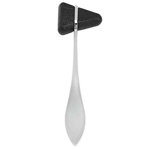 Hit Massage Hammer Neurological Diagnostic Tool Portable Zinc Alloy Trilaterally Shaped Percession Hammer with Heak Grey Head