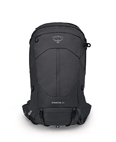 Osprey Stratos 34L Men's Hiking Backpack, Tunnel Vision Grey, One Size