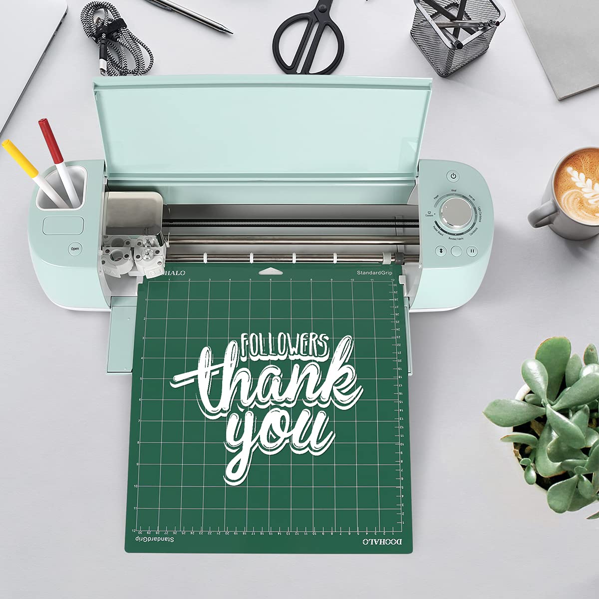 DOOHALO Variety Cutting Mats for Cricut,Cutting Mat for Cricut Maker/Maker 3/Explore 3/Air/Air 2/One, 12 X 12 inch Standard LightGrip StrongGrip Cutting Mats Replacement Accessories for Cricut