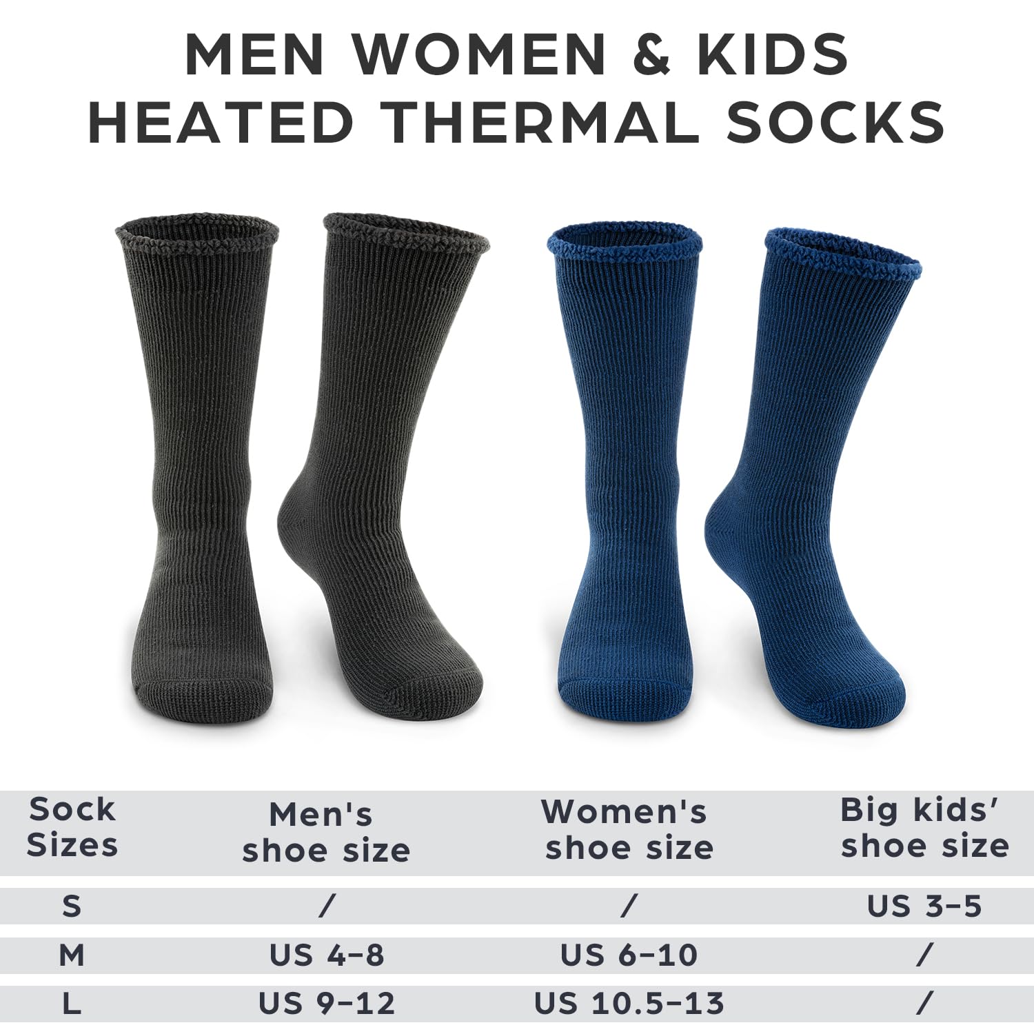 DG Hill Thermal Socks Men - Winter Sock for Cold Weather Warm Socks - Snow Socks Thick Long Thermal Sock for Hunting