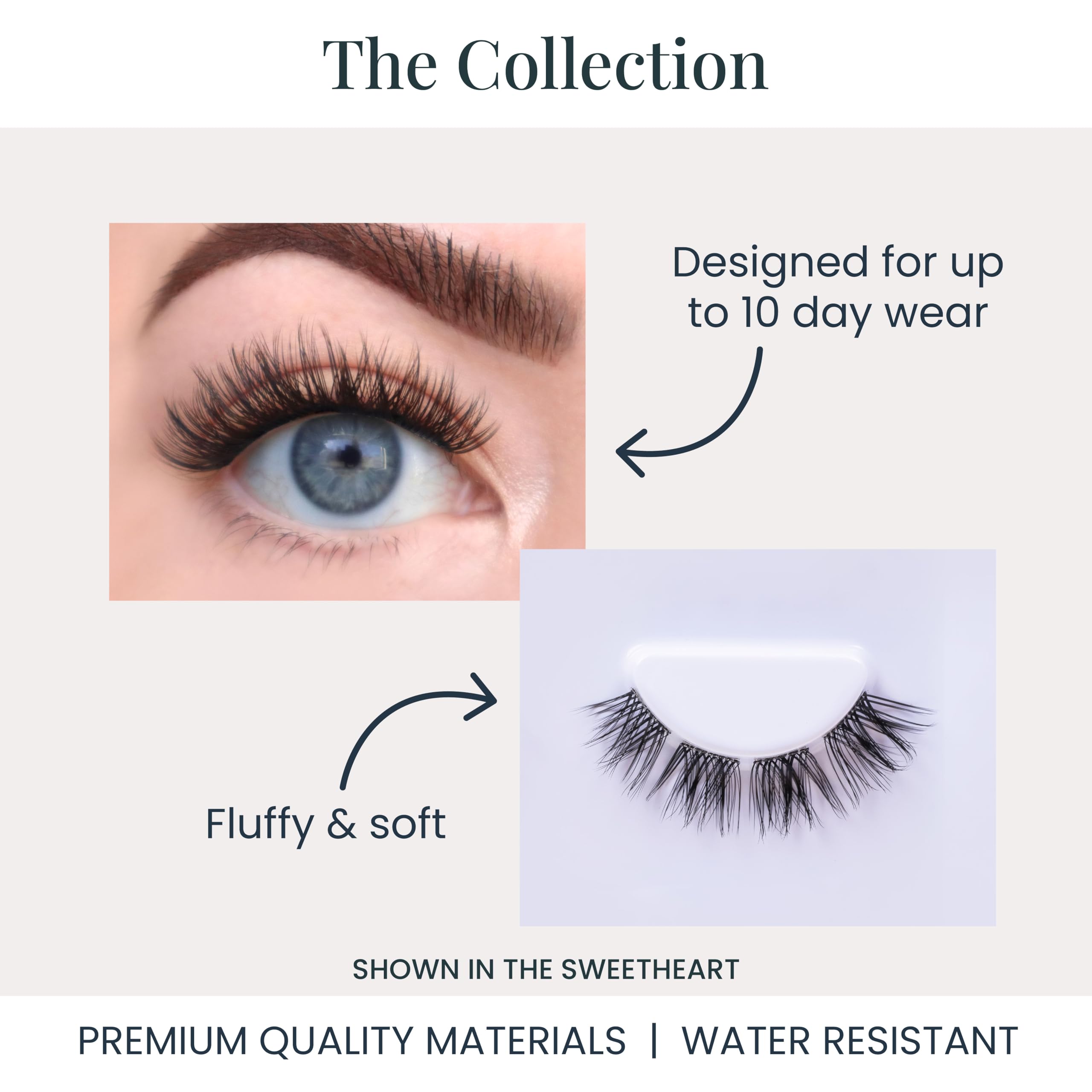 Flutterhabit The Flirt Bold Volume Lashes, DIY Lash Extensions, Fluffy Lash Clusters for Women, Salon Quality At Home Eyelashes Extension Kit, Natural False Lashes, 6 Lash Sets, No Lash Glue Included