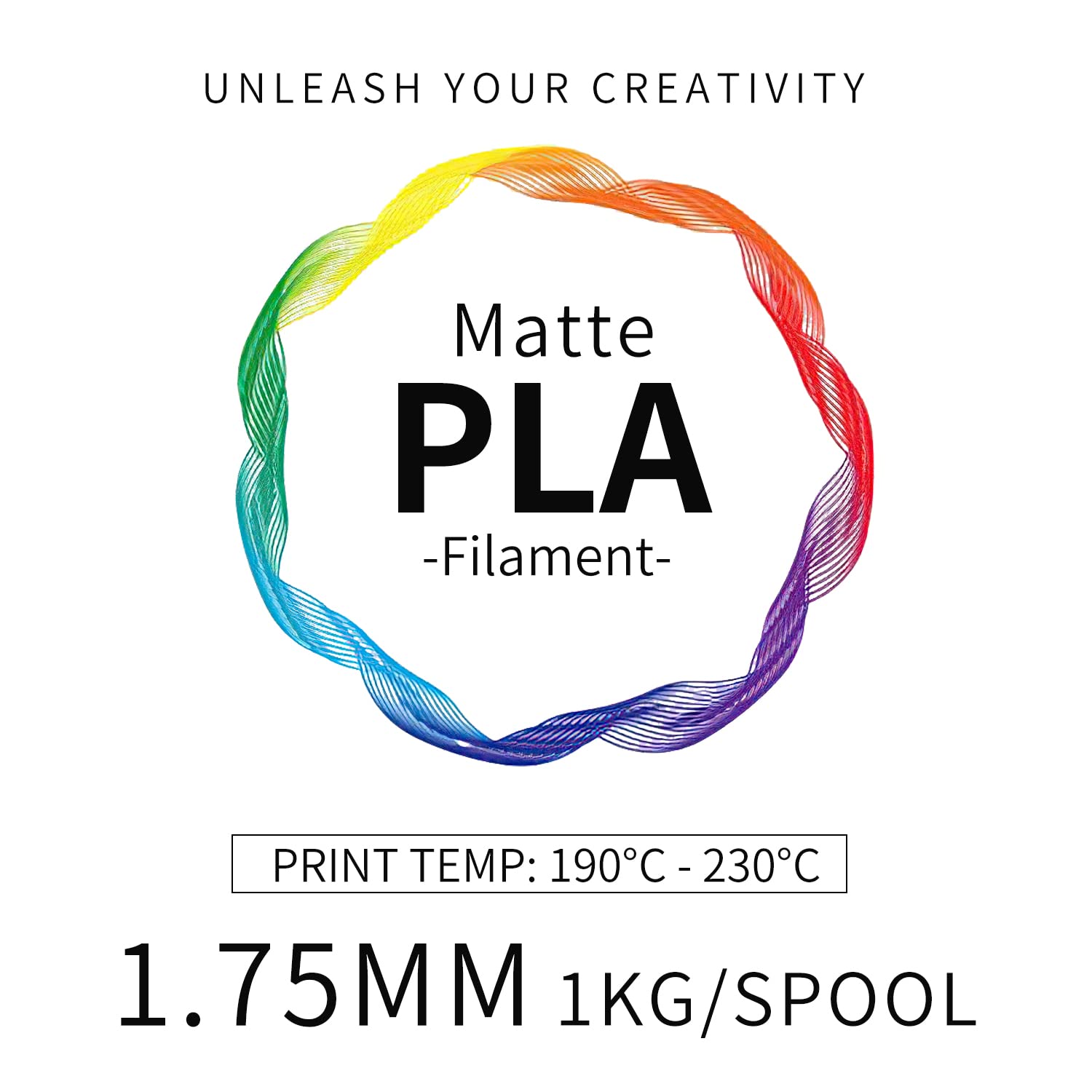 INLAND Micro Center Matte PLA Filament 1.75mm, Matte Pink 3D Printer Filament, Matte 3D Printing Filament 1kg Cardboard Spool (2.2 lbs), Dimensional Accuracy +/- 0.03mm, Pink Matte Finish