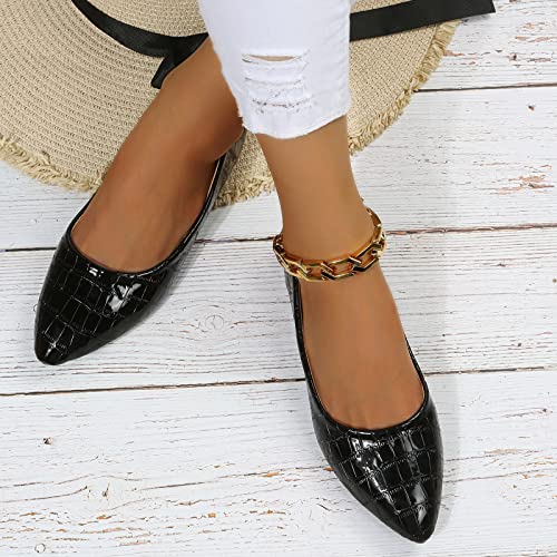 FASDNENDYS Fashion Women's Non Slip Slip On Mesh Stone Pattern Breathable Leisure Work Single Shoes Semi Casual Shoes for Men