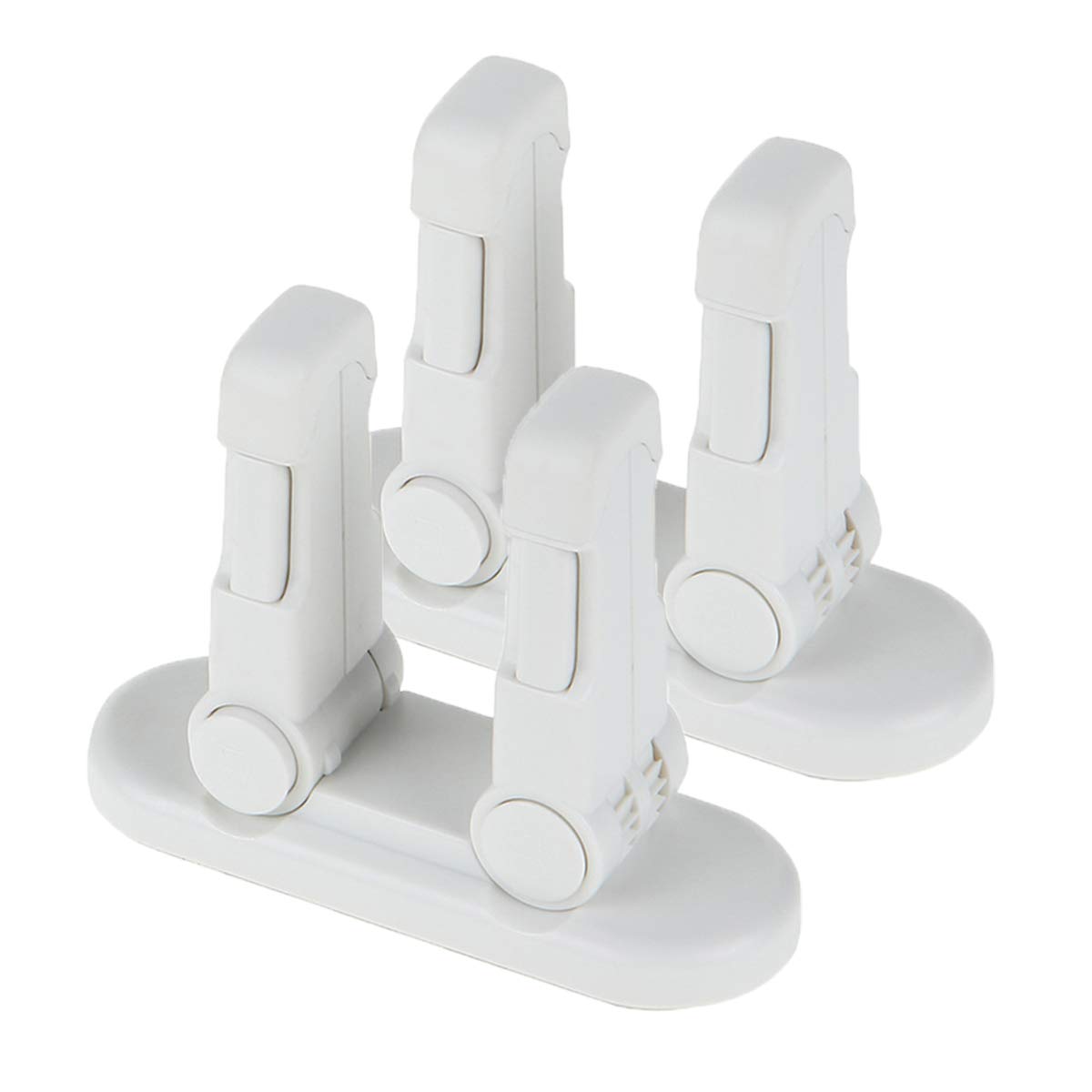 Door Lever Lock for Child Safety, Upgraded Baby Proof Door Handle Locks Double Locks Design Adhesive Handle Locks for Bathroom/Toilet/Bedroom/Kitchen/Closet 2 Pack White