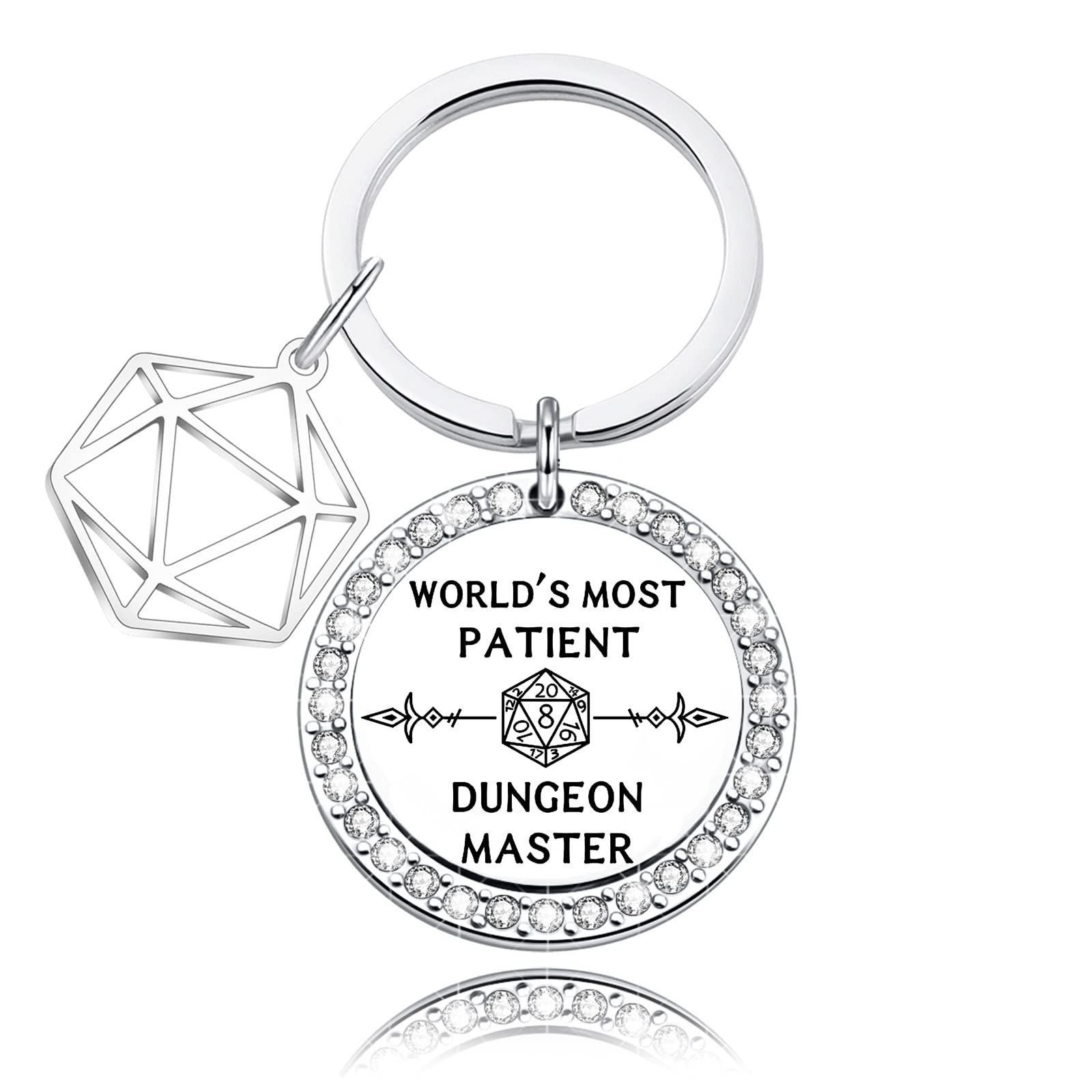 Dungeon Master Keychain DND Gift Dice Jewelry DND Gamer Gift Dungeons Geek gift Dungeons Lover Gift (DND KS)