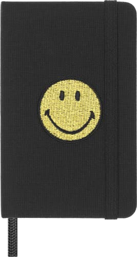 Moleskine Limited Edition Smiley Notebook with Collector's Box, Hard Cover, XS (2.5" x 4.25"), Plain/Blank, Black, 160 Pages