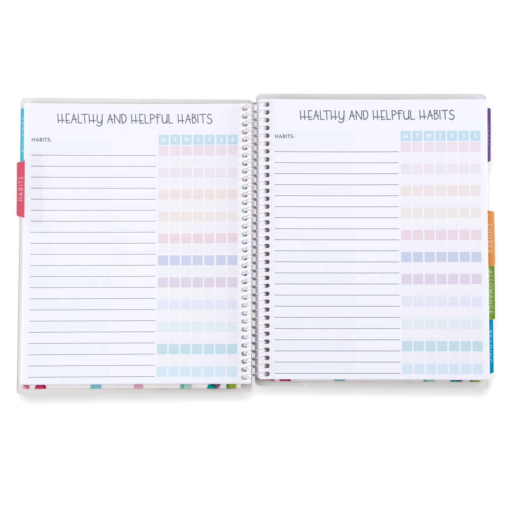 Erin Condren 7" x 9" Coiled Prompted Notebook - Kids Ultimate Checklist. 160 Perforated Pages of 80Lb Mohawk Paper. Age-Appropriate Trackers and Checklists with 6 Tabs