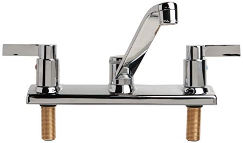 Kingston Brass FB2121NDL 7-11/16-Inch in Spout Reach NuvoFusion 8-Inch Centerset Kitchen Faucet, Polished Chrome