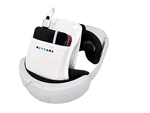 NIVRANA VR Battery Pack Compatible with Oculus Quest 2 β High Speed 10,000mAh VR Power Bank Gives up to 8 Hours of Epic Uninterrupted Game Play β VR Headset Accessory