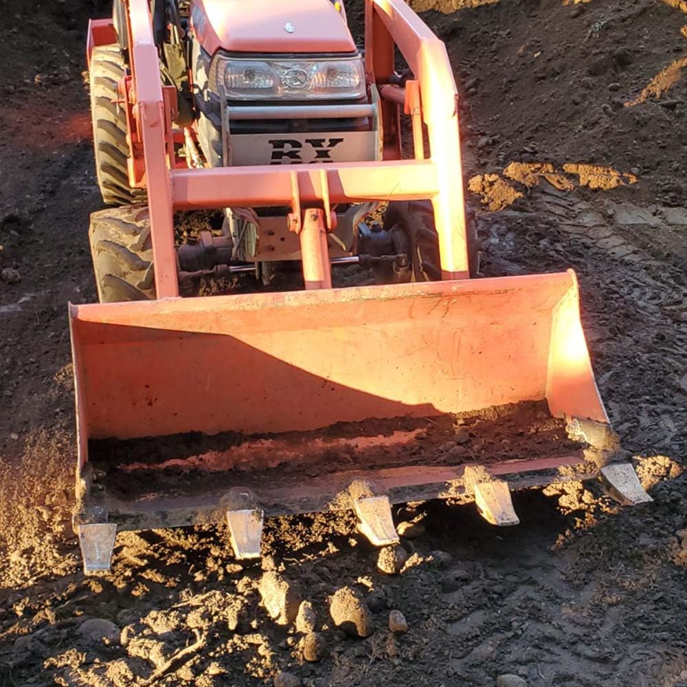 Titan Attachments UA Tooth Bar 60" 86 lb. Bucket 23TF Bolt On Steel USA Made