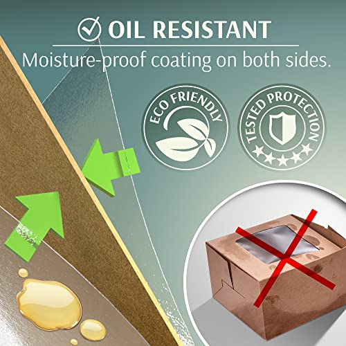 The Strongest 4x4x2.5 Inches Mini Cake Boxes on Amazon [50 Pack] - 2x Thicker and Oil-Resistant | Premium Brown Boxes With Window for Individual Donut, Mini Cookies, Dessert & Macarons - Unbeatable Durability and Protection!