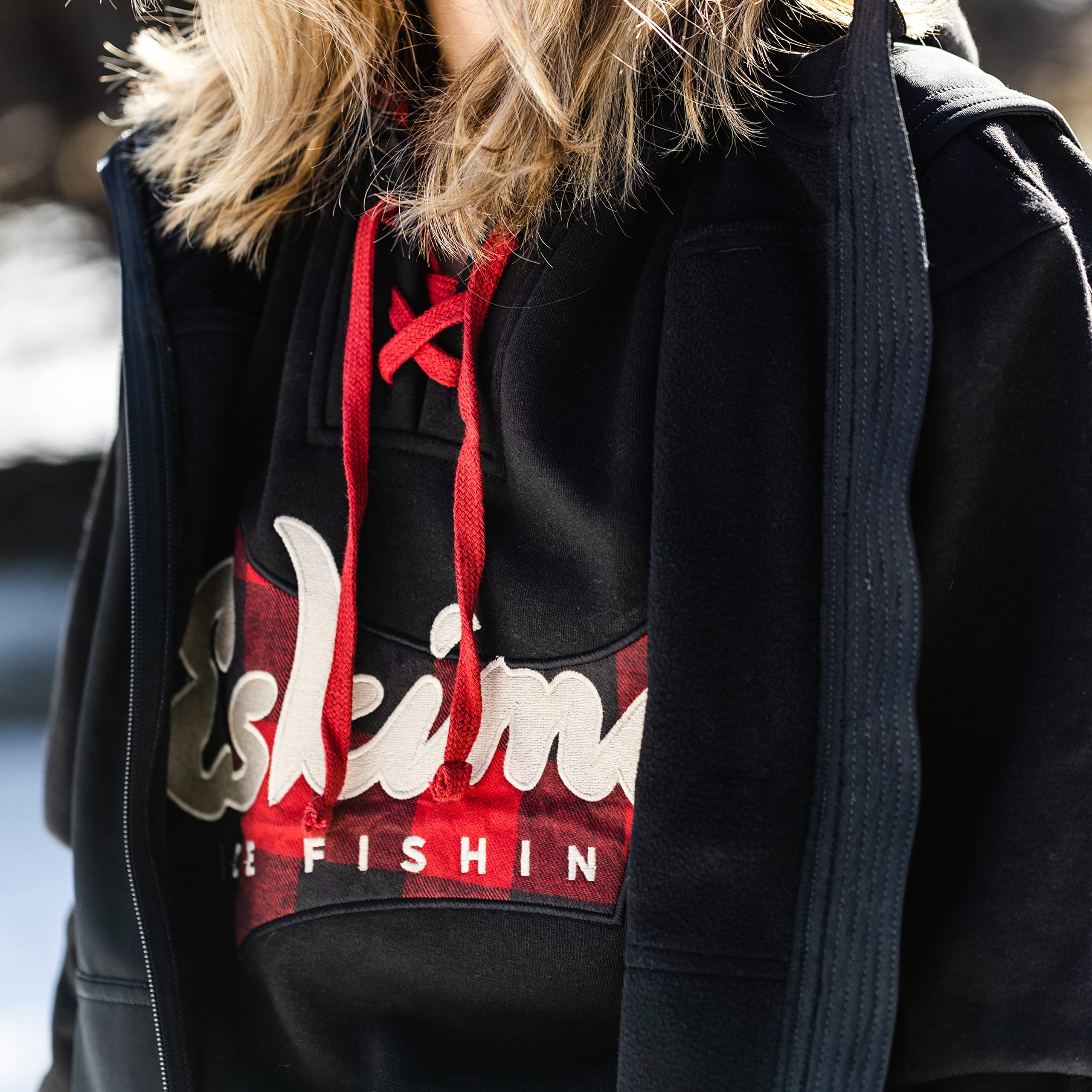 Eskimo® Polar Hockey Hoodie, Unisex, Black Ice, Large