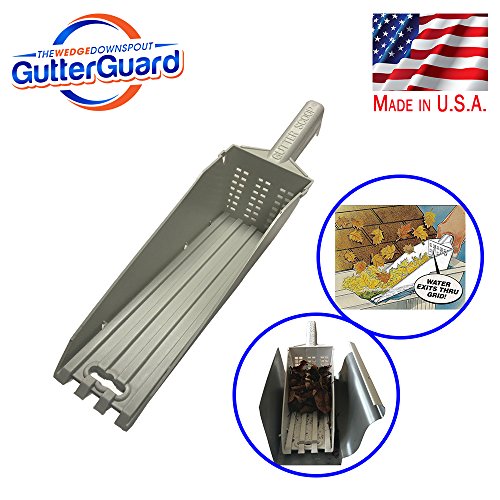 The Wedge Downspout Gutter Guard Gutter Scoop Gutter Cleaning Tool for Standard gutters, Under Gutter Guards