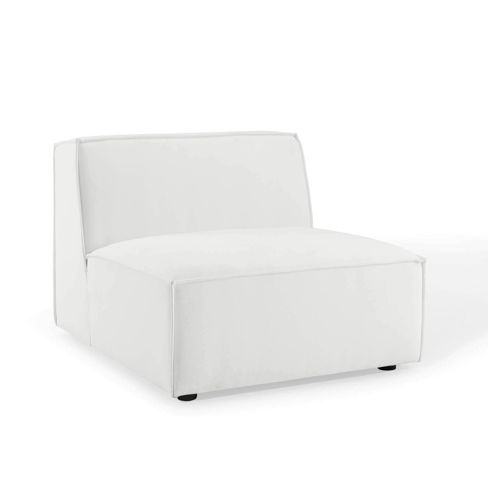 Modway Restore 5-Piece Upholstered Sectional Sofa in White