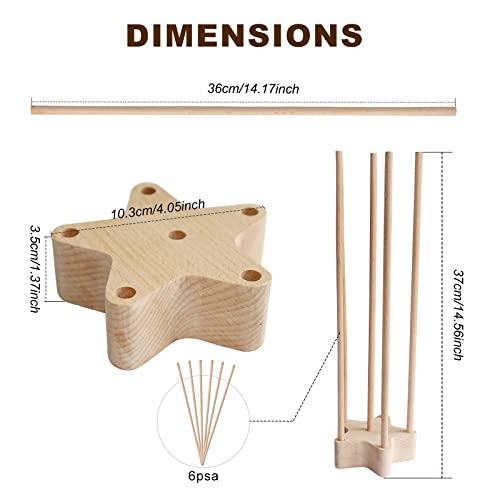 NOKI Plastic Bag Drying Rack, Reusable Ziplock Bag & Cups Dryer Rack, Water Bottle Drying Rack, Wooden Multi-Purpose Drying Rack for Kitchen Counter.