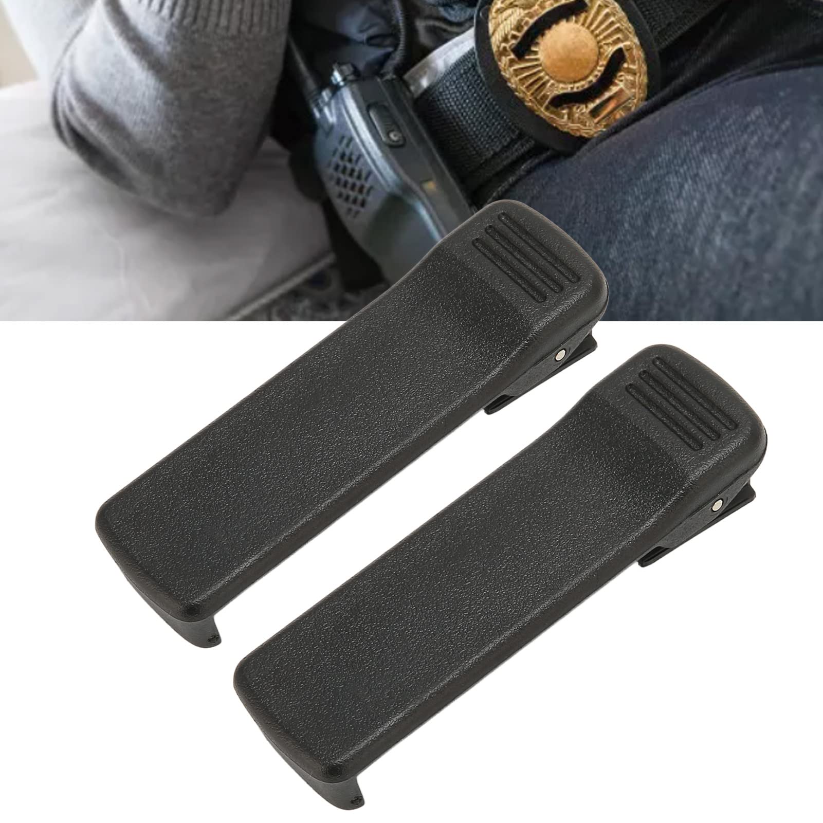 KUIDAMOS Radio Belt Clip, 2pcs Walkie Talkie Belt Clip Plastic for XTS 3000 for APX6000 for XTS 4250