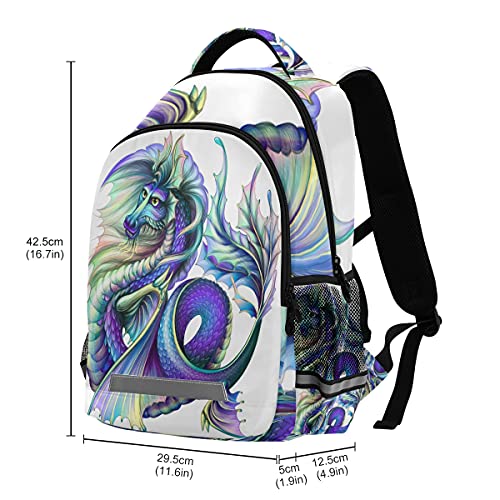 panksolu Dragon Backpack 16 Inch Laptop Water-resistant Bookbags Reflective Design Travel School Bag Casual Durable Daypack for Student with Adjustable Buckles…