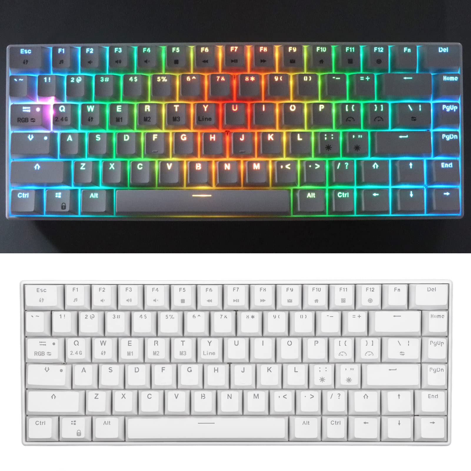 Gaming Keyboard 82 Keys Mechanical Keyboard for PC Desktop Laptop