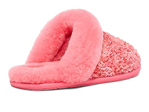 UGG Women's Scuffette II Chunky Sequin Slipper, Pink Jasmine, 5