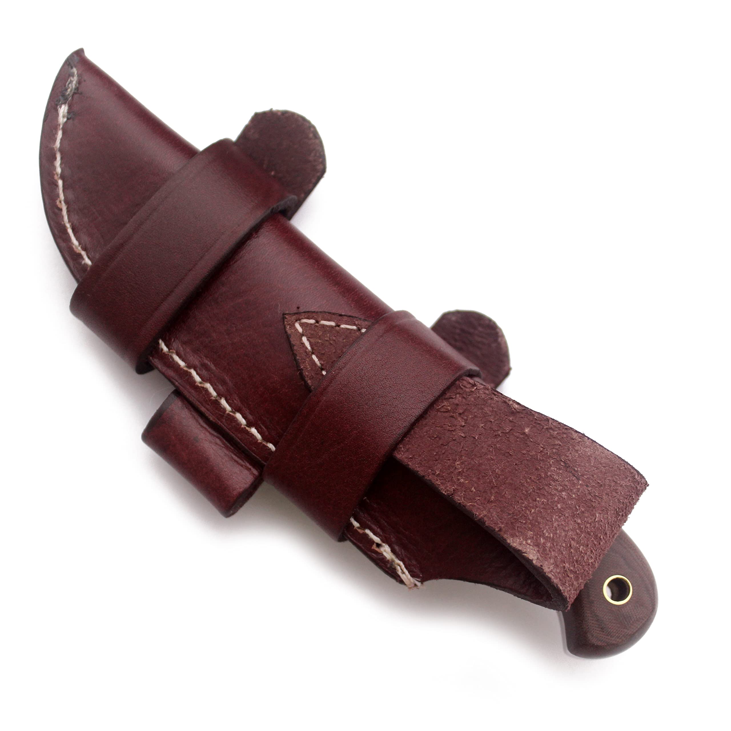 GCS Handmade Micarta Handle D2 Tool Steel Tactical Hunting Knife with leather sheath Full tang blade designed for Hunting & EDC GCS 317