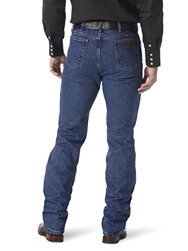 Wrangler Men's Premium Performance Cowboy Cut Slim Fit Jean, Dark Stone, 32W x 34L