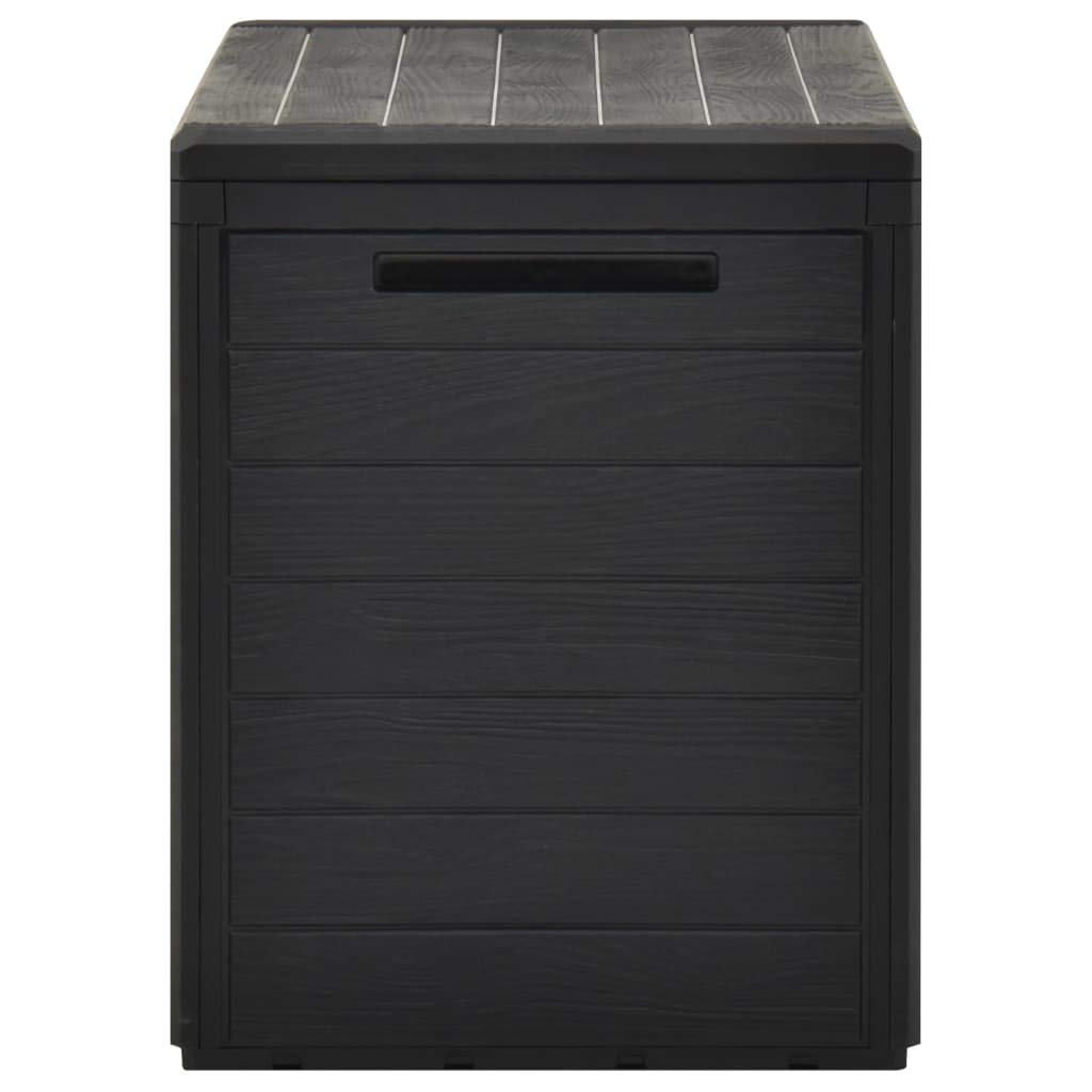 homiuse Storage Boxes Deck Boxes 38.7"x17.3"x21.7" Anthracite Outdoor Waterproof Storage Cabinet Tool Box Outdoor Storage Chest Storage For Garden Patio Backyard Outside