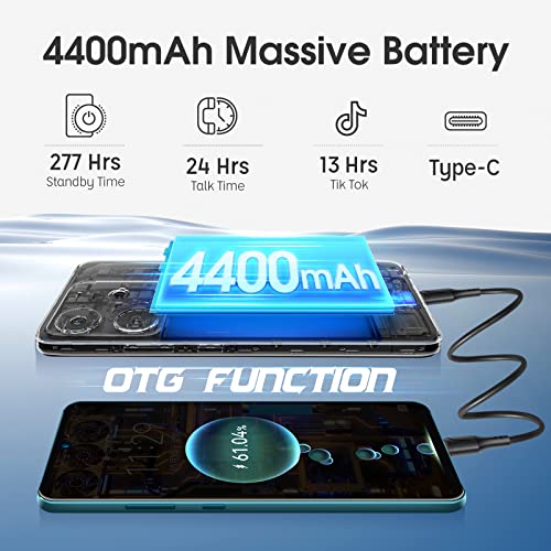 Ulefone Note 16 Pro Mobile Phones (16GB+256GB) Android 13 50MP Camera Octa Core Smartphone Unlocked 6.52” Waterdrop Screen, 4400mAh 4G Dual SIM Fingerprint Face ID GPS OTG, Globla Version- Black