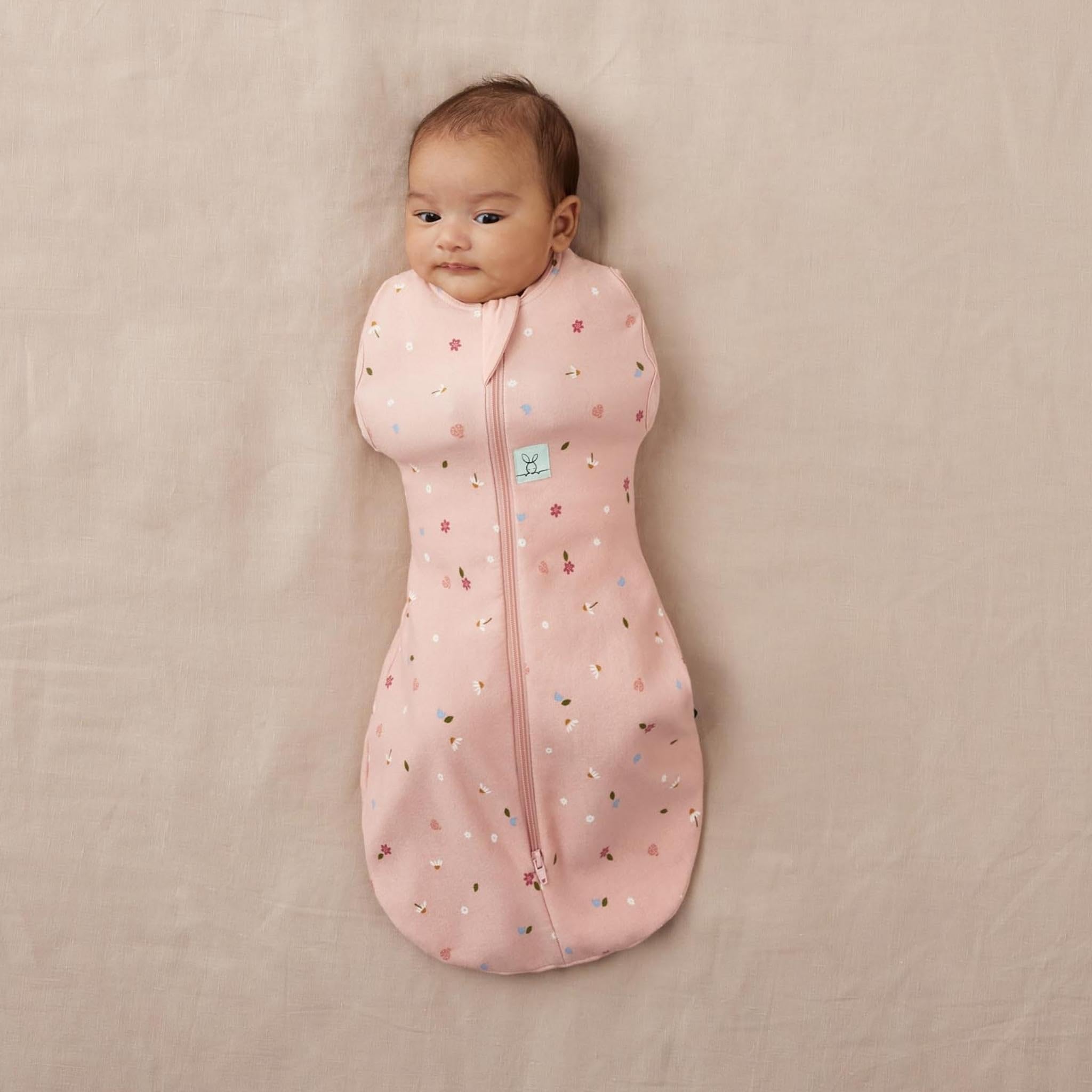 ergoPouch 1 tog Baby Sleep Sack 0-3 months - Baby Sleeping Sack for Warm & Cozy nights - Cocoon Swaddle Sack Baby Keeps Calm & Relaxed (Grey Marle)