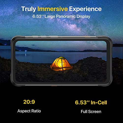 UMIDIGI Bison X10G Rugged Smartphone, NO NFC, T-Mobile, 4+32G, Rugged Cell Phone Unlocked, IP68/IP69K Waterproof, Android 11, 6.53" FHD Screen, 6150mAh Battery, 4G Dual SIM