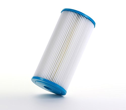 Hydronix SPC-45-1005 Whole House Sediment Pleated Water Filter, Reusable, 4.5" x 10" - 5 Micron (6 Pack)