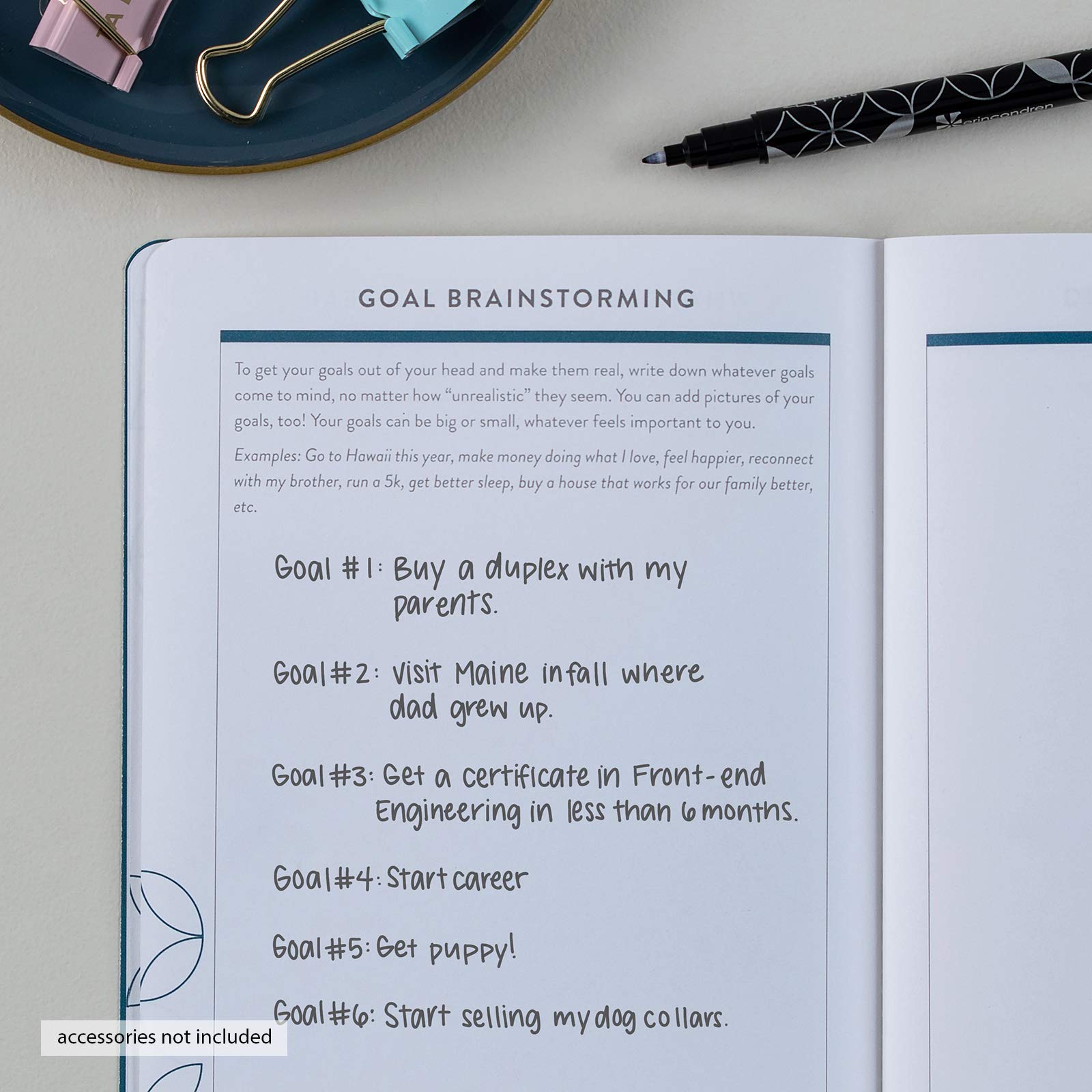 Erin Condren Petite Planner Year In Preview Planner - Customizable Goal-Setting Guide, Organizer & Tracker in One, Boost Productivity, Durable, Pretty, Cute, Stylize