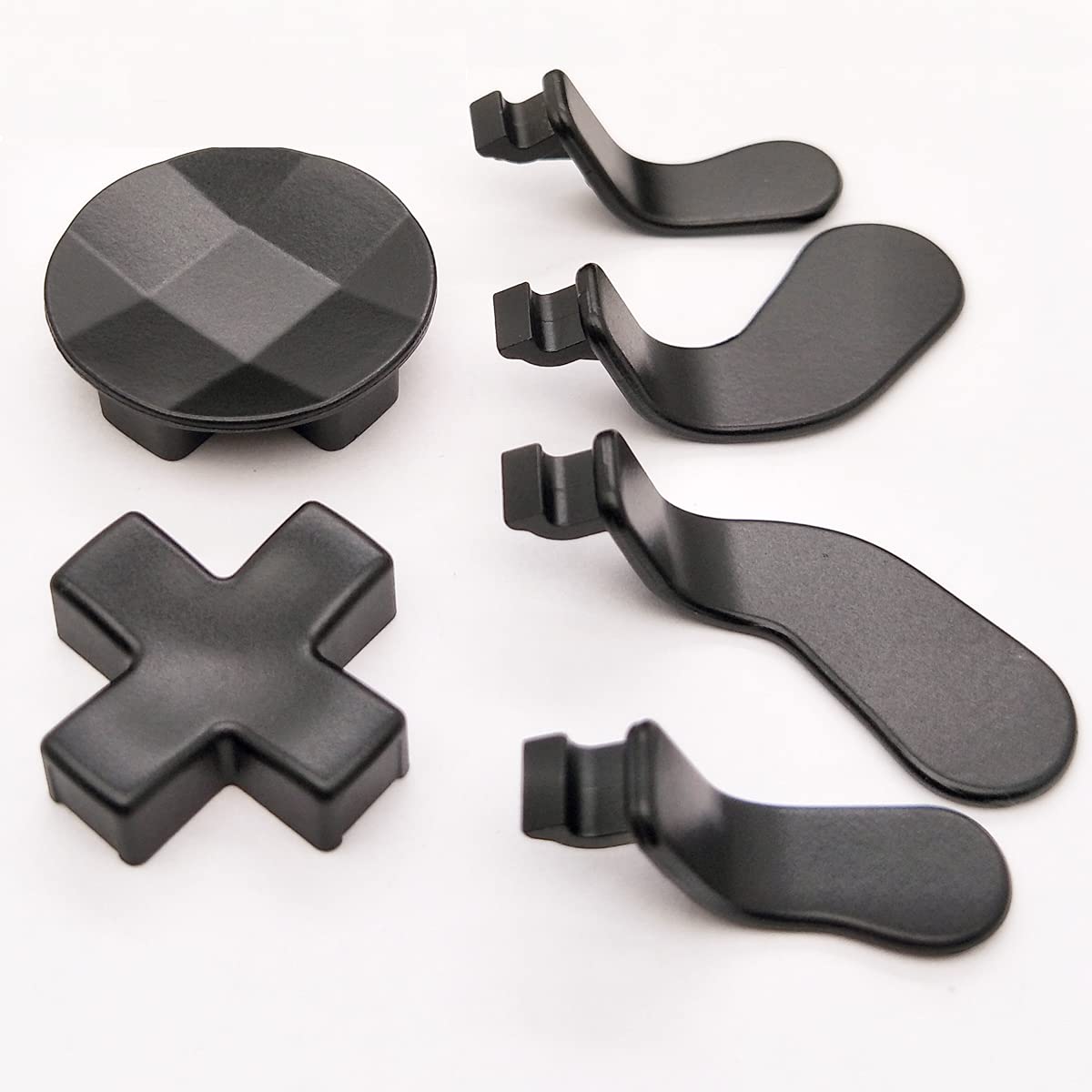 Elite Controller Paddles and D-Pads,Metal Stainless Steel Replacement Parts for Xbox One Elite Controller Series 2 Model 1797-6 PCS (Black)