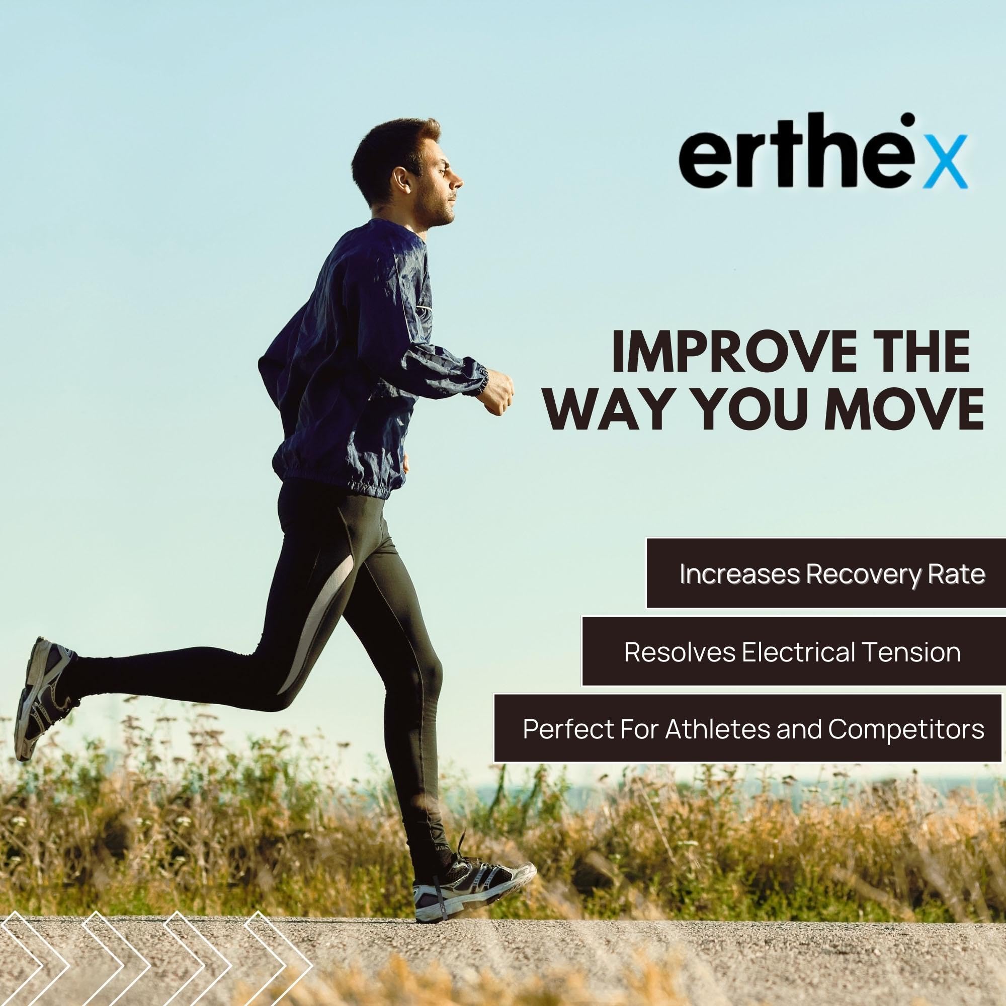 Earthling 3.0 Erthe Grounding Shoe Straps for Earthing - Earthing Products Grounding - EMF Protection Products - Anti-Static Grounded Earthing Shoes Straps - ErtheX PRJ22 (3 Straps)