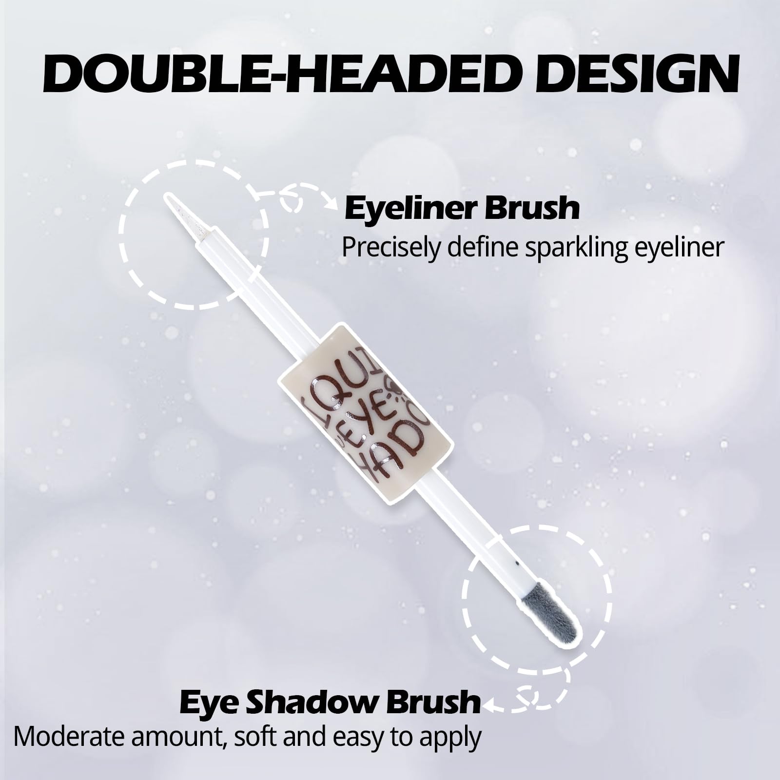 Erinde 4PCS Liquid Glitter Matte Eyeshadow Set, 2-in-1 Glitter Eyeliner & Cream Eyeshadow, Korean Shimmer Matte Eye Shadow Liner Makeup, Quick Drying, Easy to Apply & Long Lasting Pigmented Formula