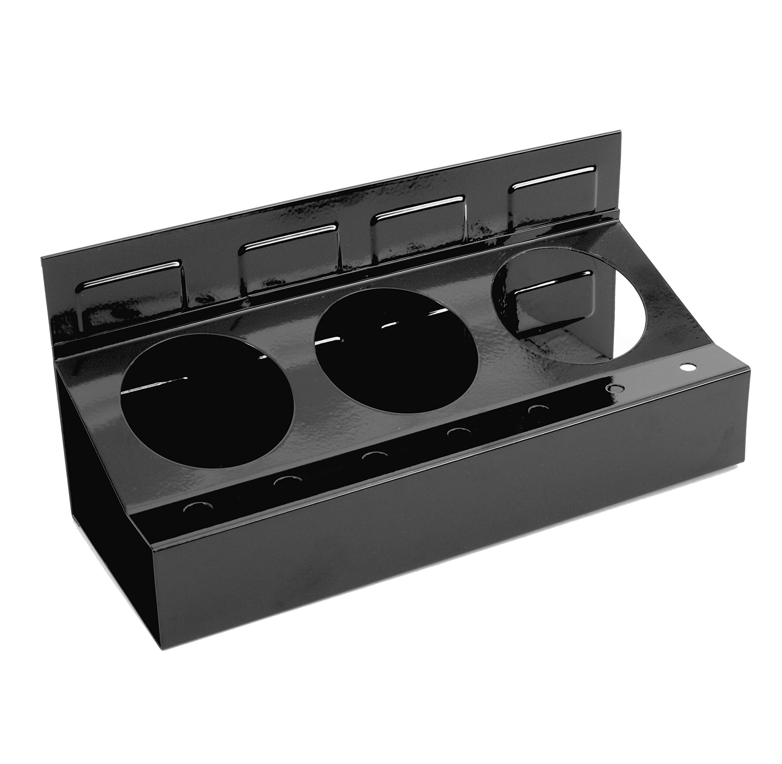 eHomeA2Z Magnetic Can Holder Spray Screwdriver Organizer Black Tool Tray Spice BBQ Cup Drink Keys (Black)