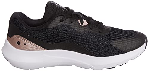 Under Armour Women's Surge 3 Sneaker, Black, 9