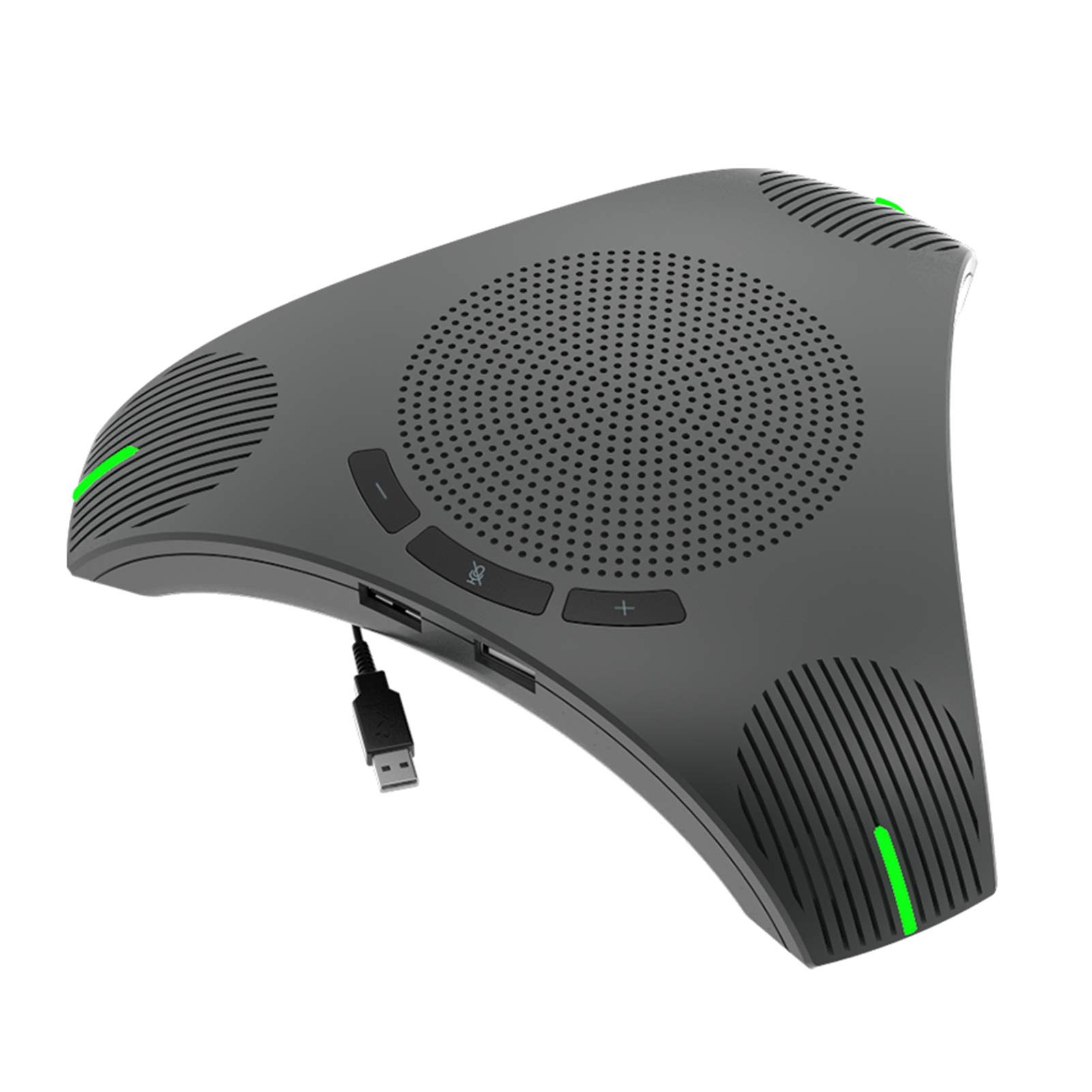 Geevorks USB Speakerphone Conference Microphone Omnidirectional Computer Mic 360° Voice Pickup with Mute Key for Skype/Video Conference/Online Course/Live Streaming/Gaming/Daily Chatting