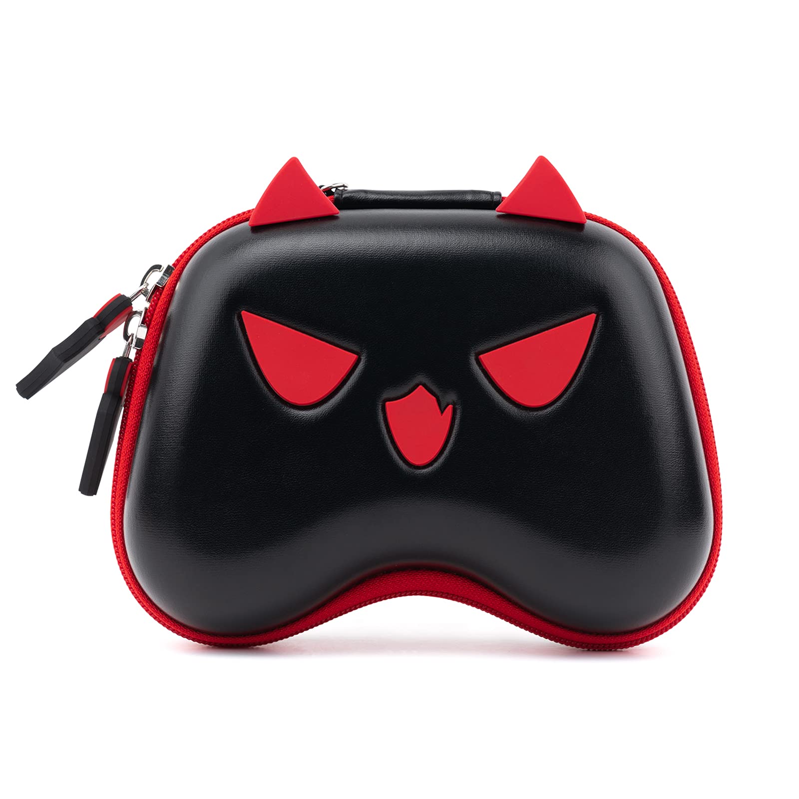 GeekShare Controller Travel Case for Playstation 5 Controller, PS4, Switch Pro and Xbox Controller, Heavy Duty Protective Cover Hard Carrying Controller Case - Cute Devil