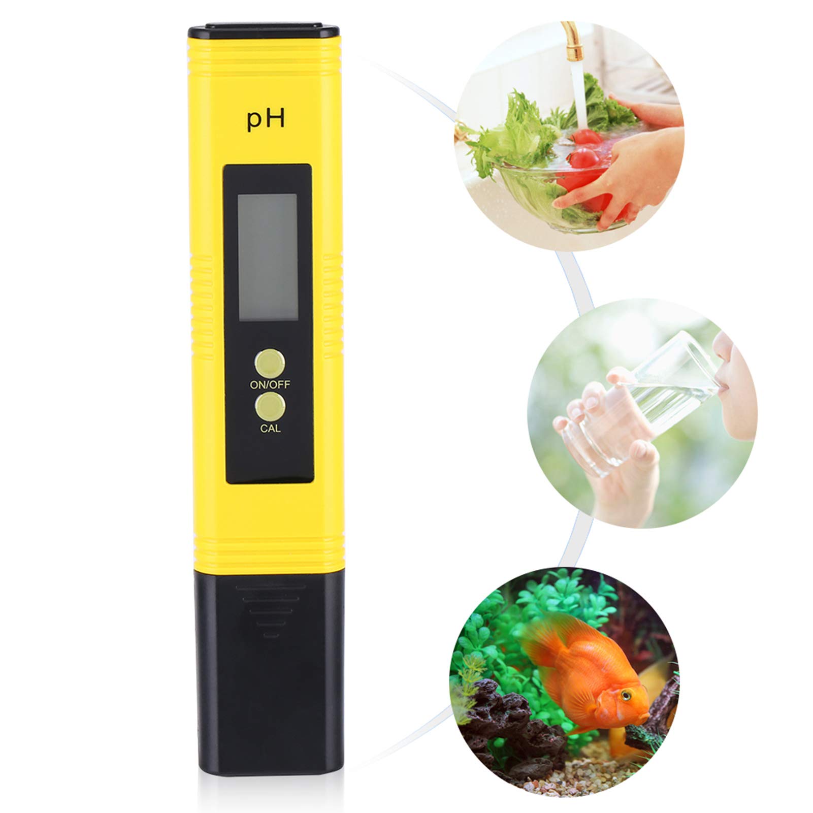 Hztyyier Protable LCD Water Wine Tester ToolWaterproof Digital Meter Pen for Aquarium Fishing Industry Swimming Pools Thermo-Hygrometer