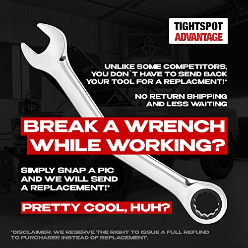 Jaeger 3/4 Inch TIGHTSPOT Ratcheting Wrench with Upgraded 4° Precision and Hardened, Polished Steel for Projects with Tight Spaces
