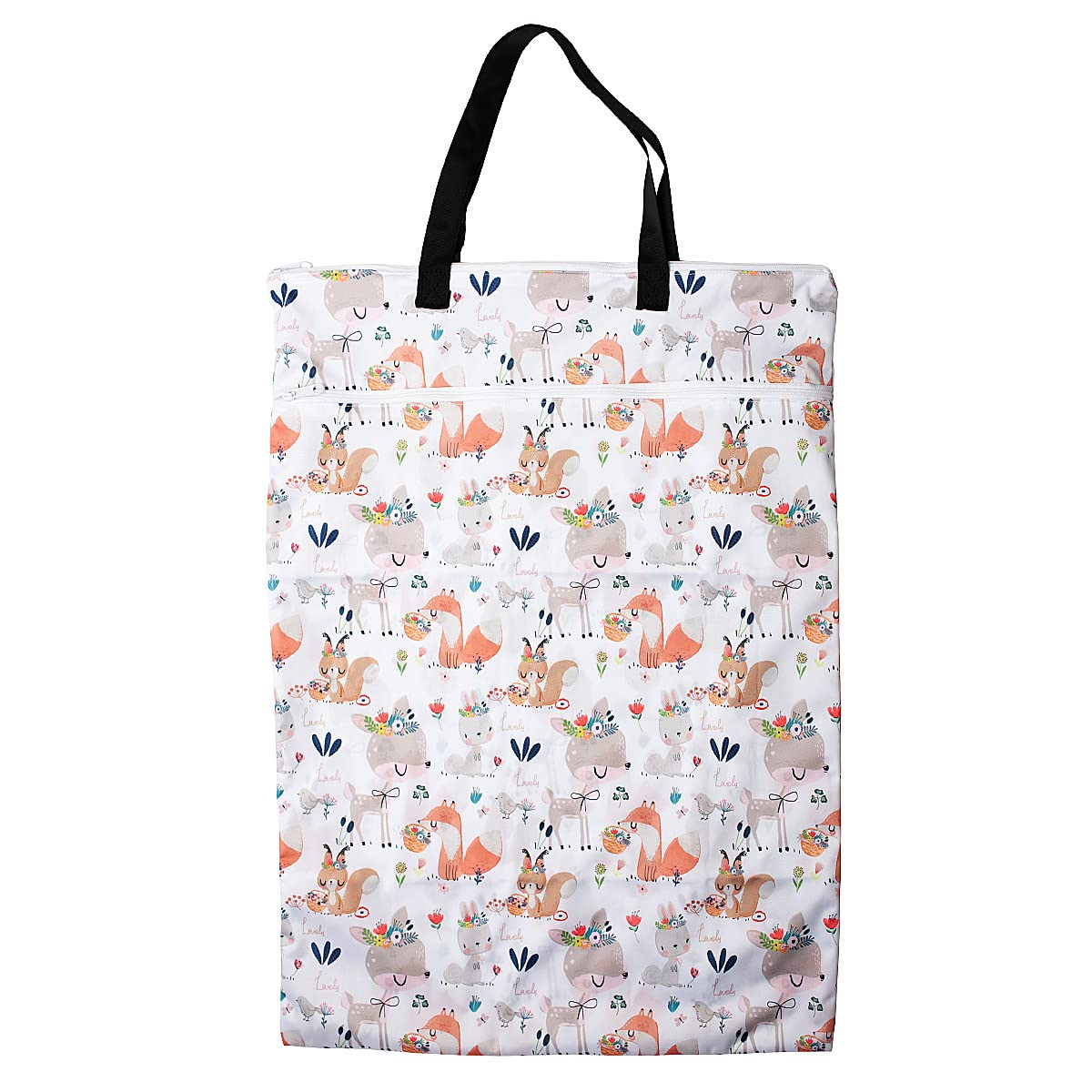 Large Hanging Wet/Dry Cloth Diaper Pail Bag for Reusable Diapers or Laundry