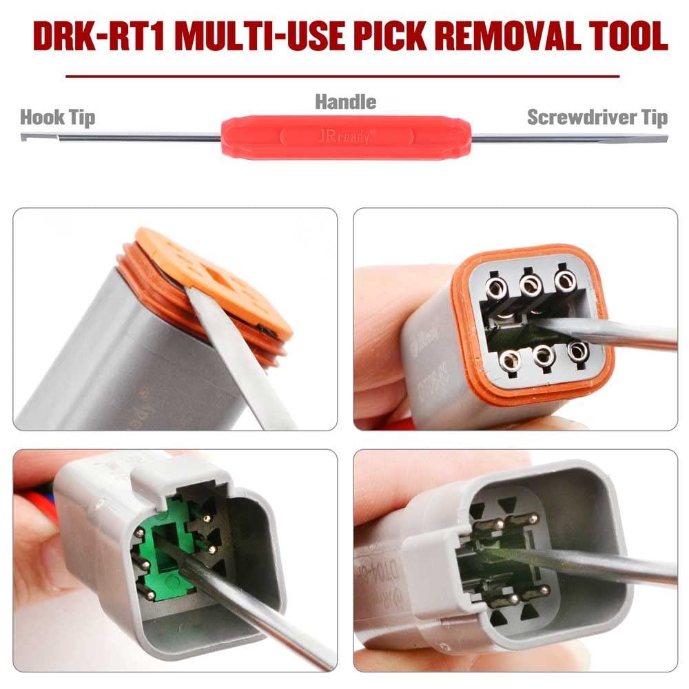 JRready DRK-RT1 Removal Tools,suitable for DT, DTM, DTV, DRB, DRCP and STRIKE* connectors